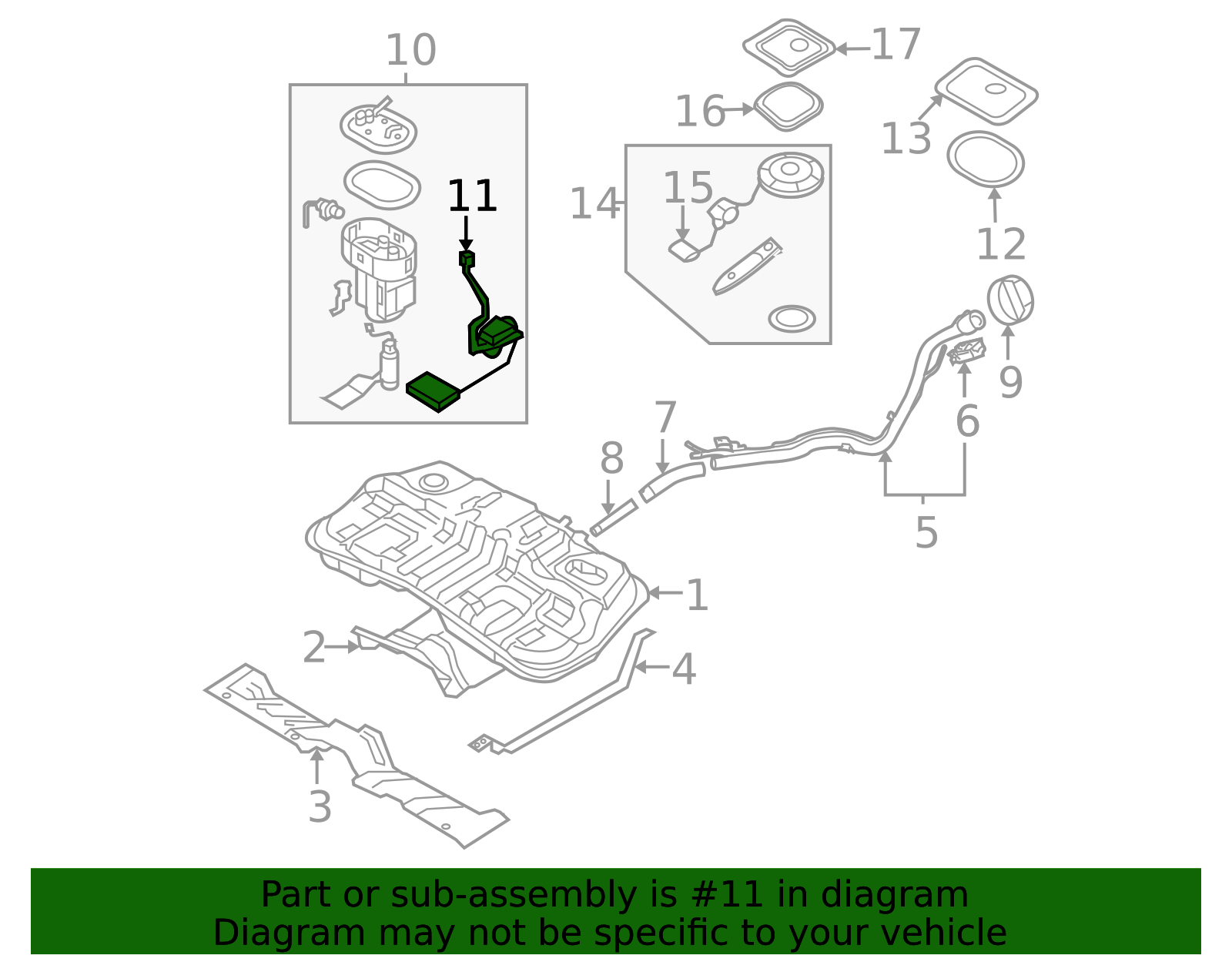 94460-2E000 - Fuel Gauge Sending Unit 2005-2010 Kia Sportage | Kia ...