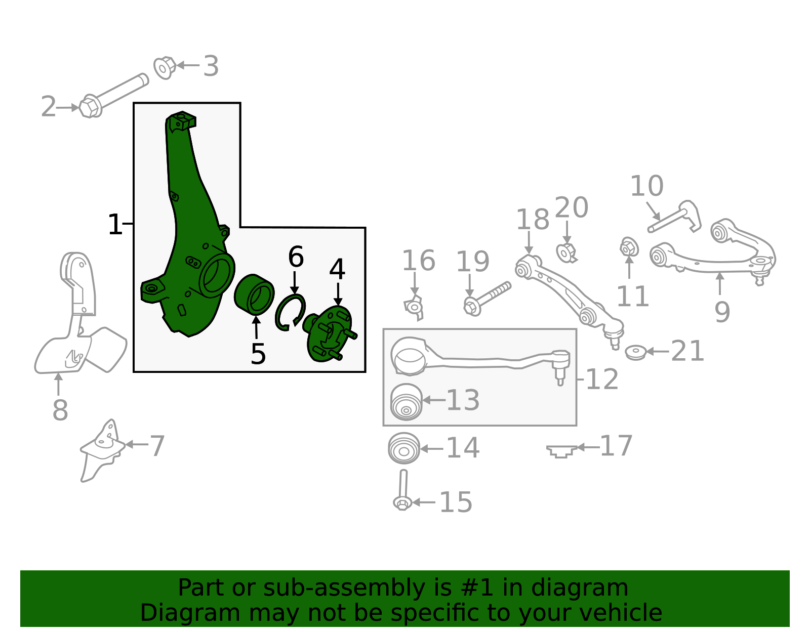 LR155910 - Steering Knuckle 2020-2024 Land Rover | Germain JLR Accessories