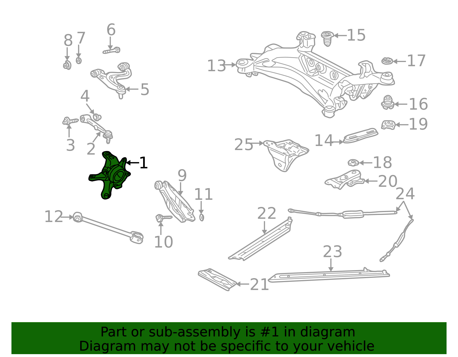 42305-24030 - High-Quality Suspension Knuckle for 2002-2010 Lexus SC430 ...