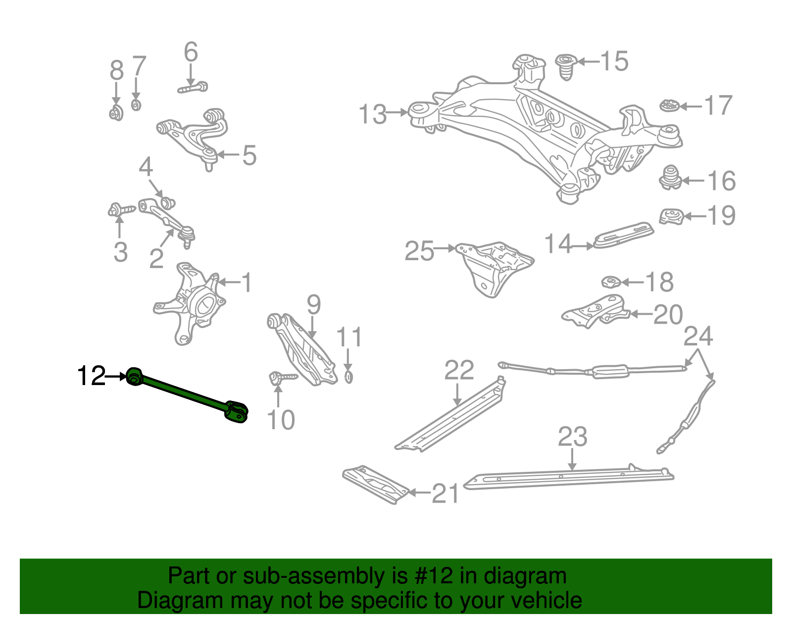 2002-2010 Lexus SC430 Lower Arm 48710-24040 | OEM Parts Online
