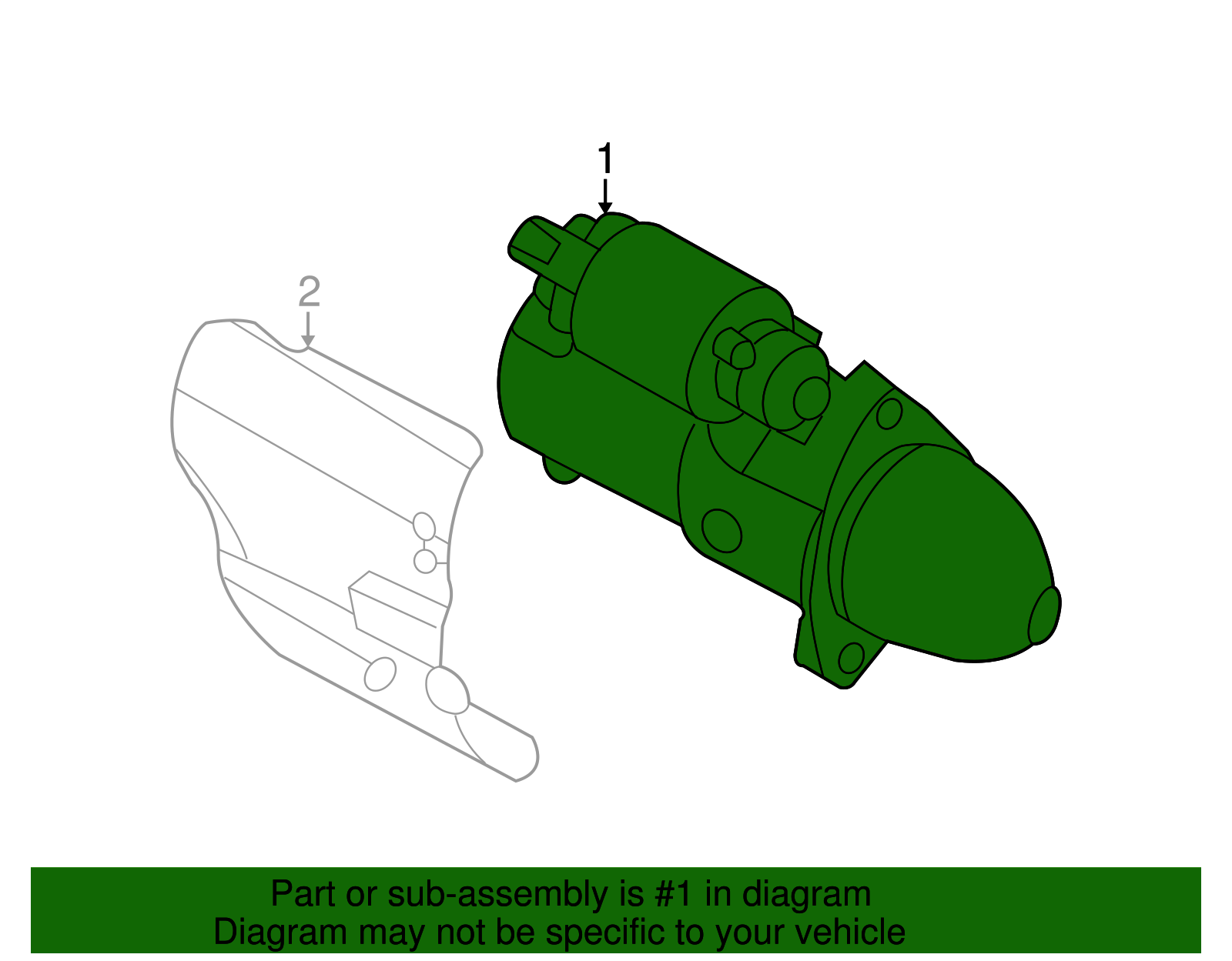 36100-3C151RU - Starter 2012-2014 Kia Sedona | Kia.Parts Store