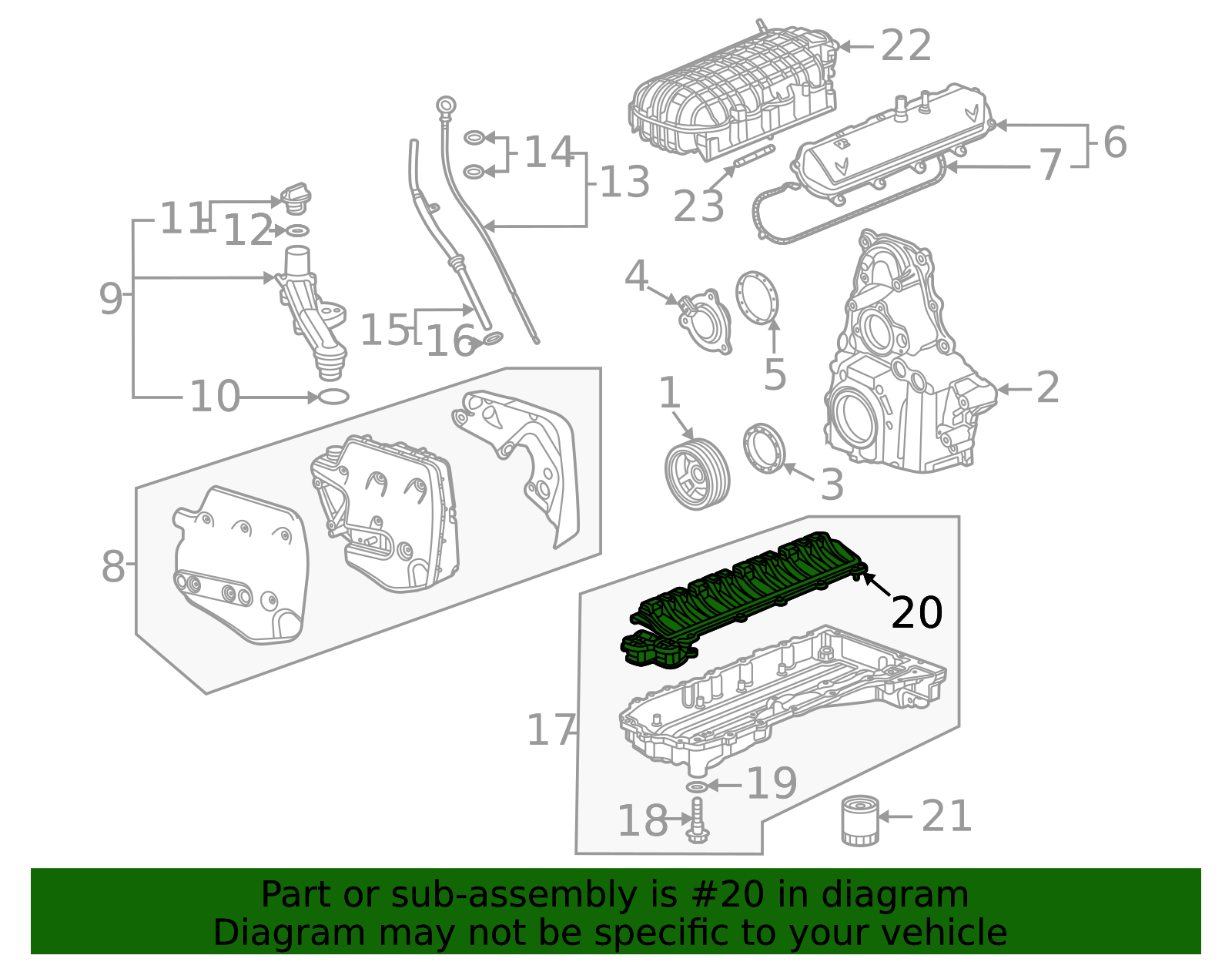 2020-2025 Chevrolet Corvette Crankshaft Oil Deflector 12691143 | Shop ...