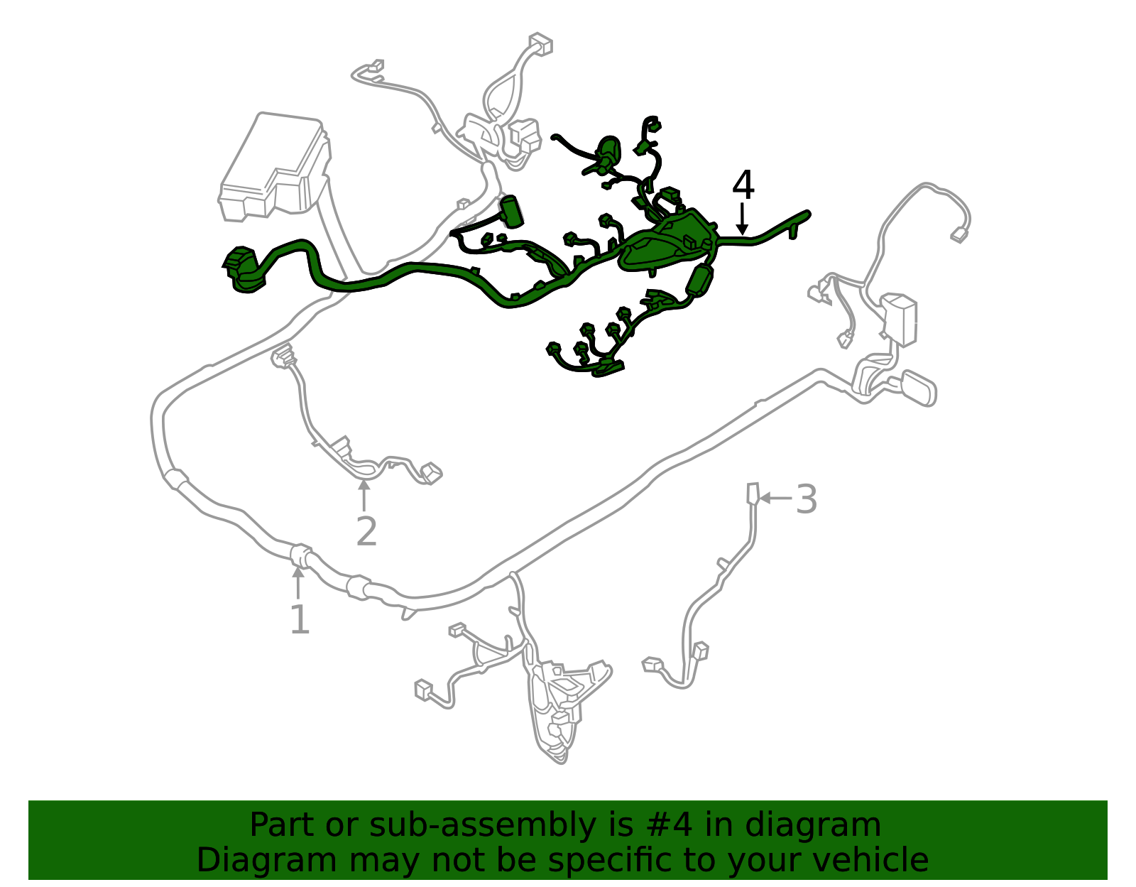 2020-2022 Ford Mustang | Engine Wiring Harness | KU5Z-12A581-W | Walls ...