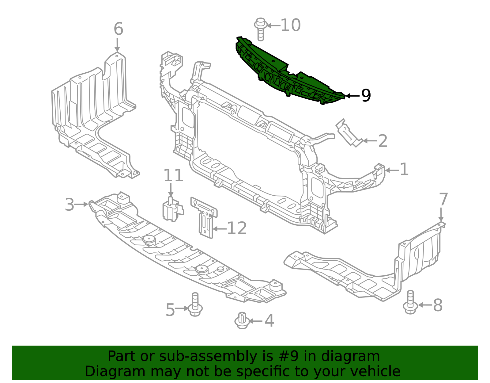2014-2016 Kia OEM NEW 2014-16 Kia Forte Garnish-Radiator Grille Upper ...