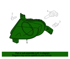 63177199894 - 2009-2012 BMW Fog Lamp Assembly (63-17-7-199-894) | BMW ...