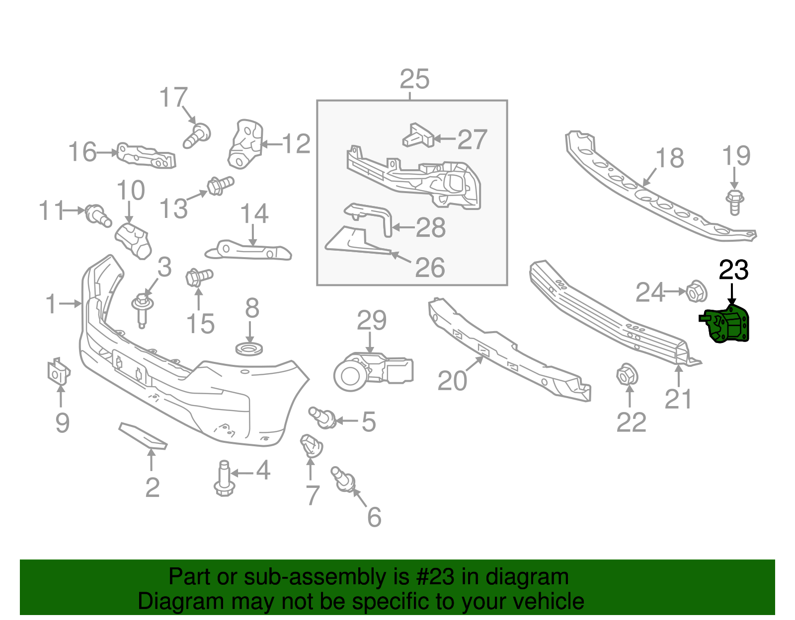 2008-2021 Toyota Land Cruiser Mount Bracket 52025-60031 | Toyota Parts ...