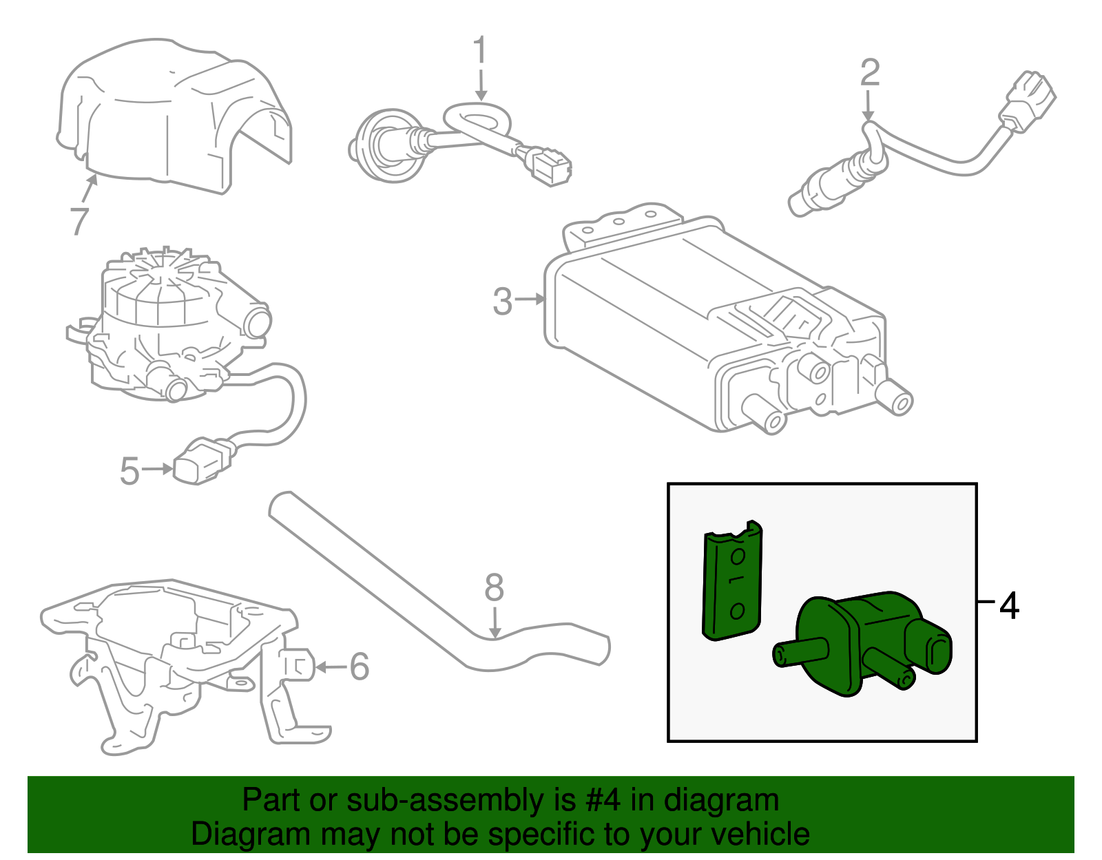 Genuine Toyota Air Switch Valve part# 25860-36020 for 2009-2024 Toyota ...
