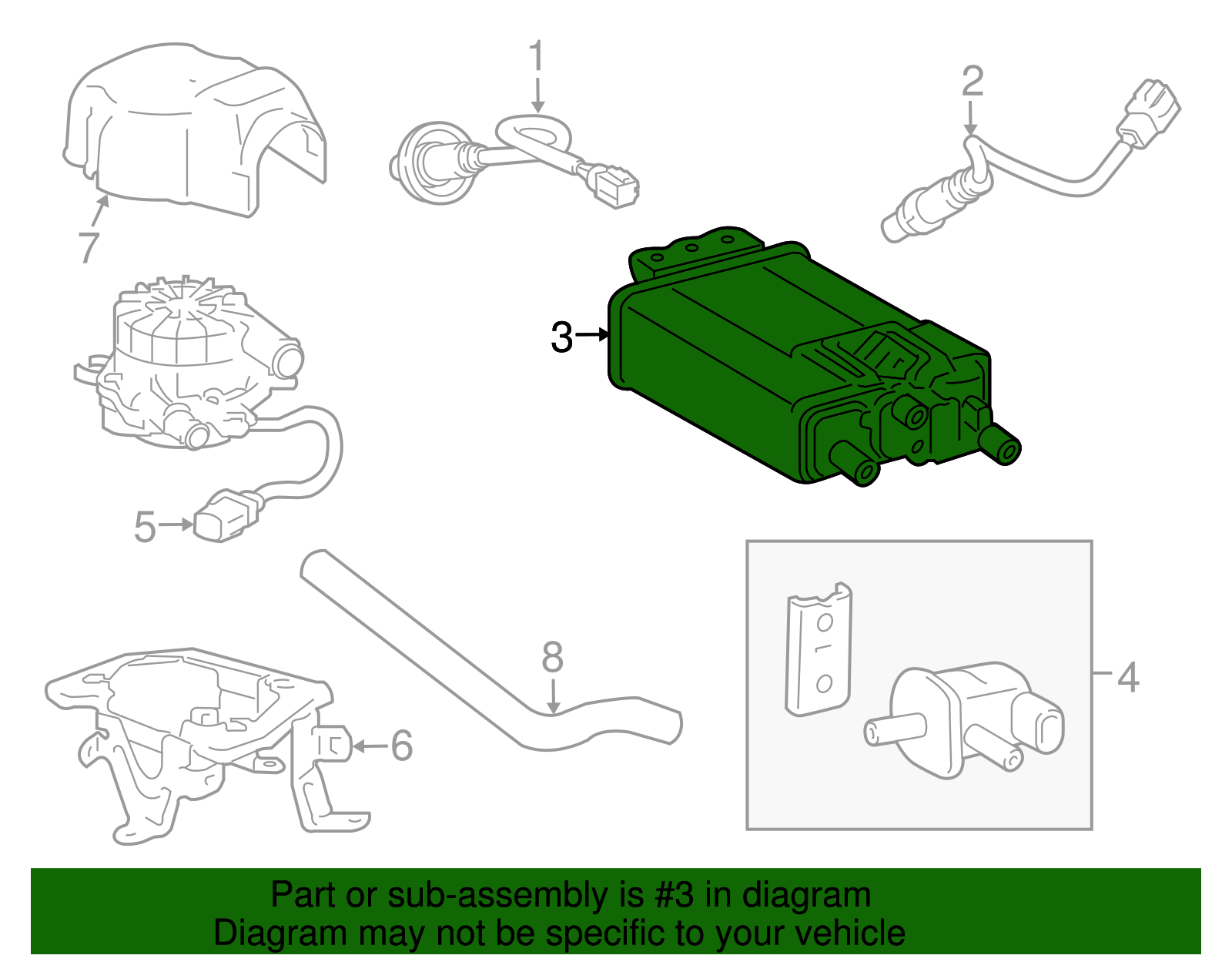 77740-35520 - Vapor Canister - 2010-2020 Toyota 4Runner | Nucar Toyota ...