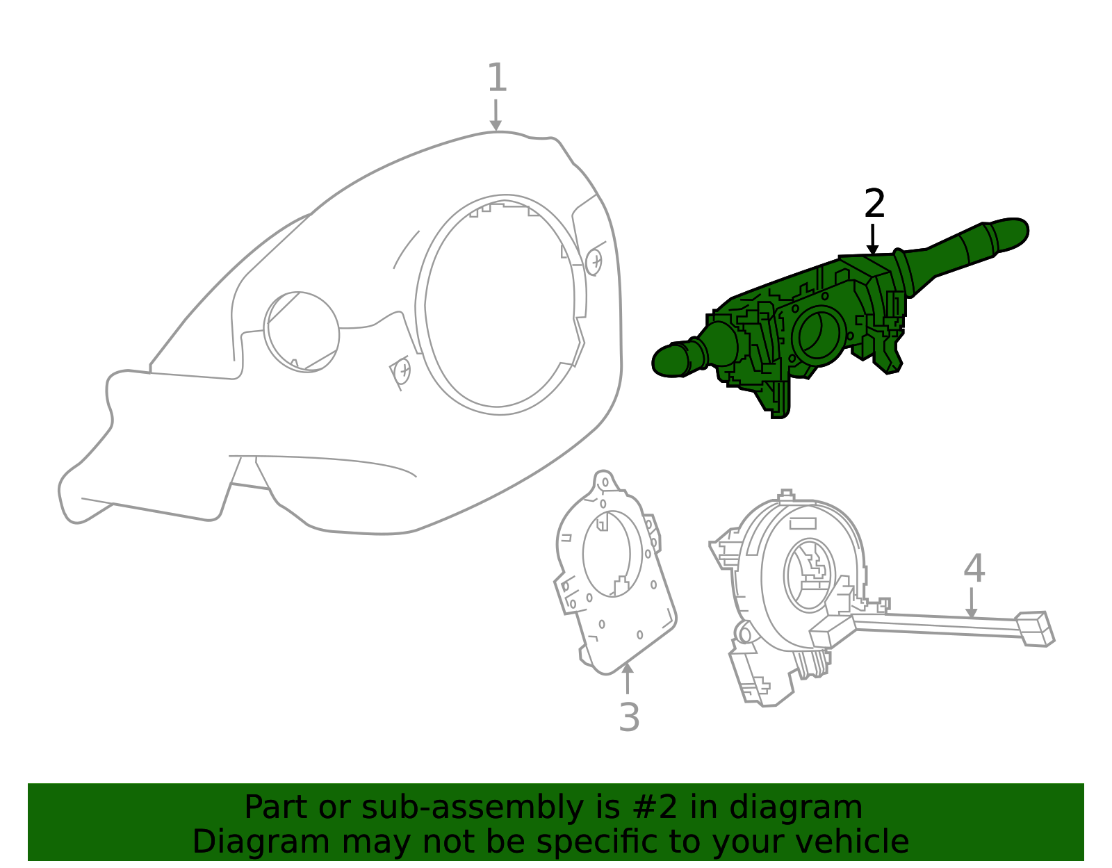 2019-2022 Nissan Altima Combo Switch 25560-6CA2C | TascaParts.com