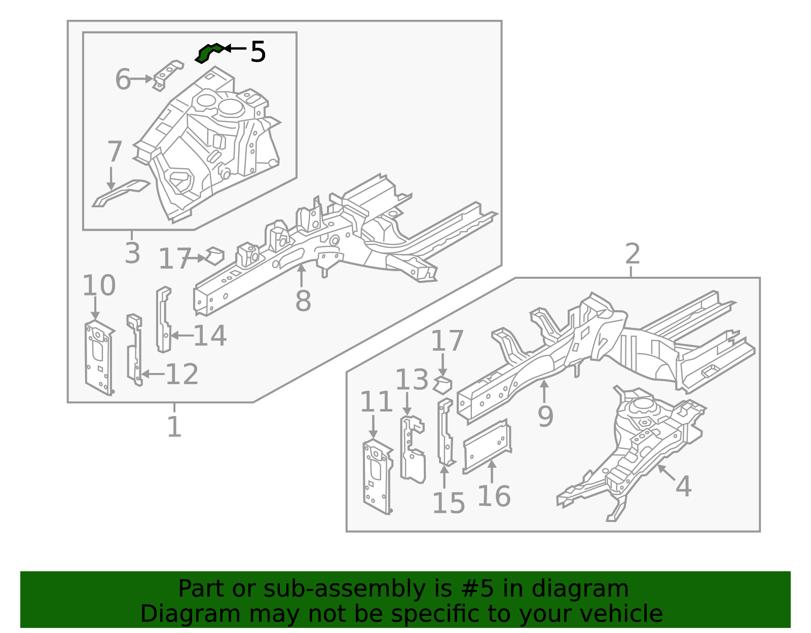 64585-A7000 - Apron Assembly Bracket 2017-2018 Kia Forte | Kia.Parts Store