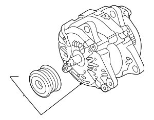 Genuine Porsche Alternator for 2020-2025 Porsche Macan | OEM Part# V04 ...