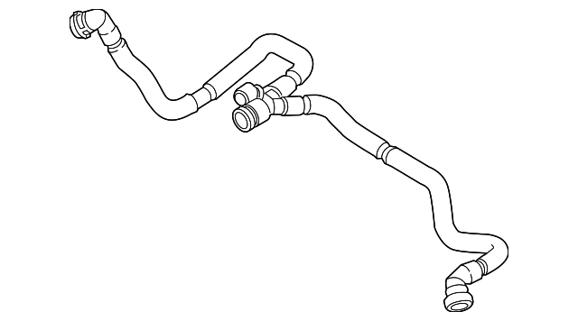 2011-2014 Porsche Cayenne Evaporative Emissions System Lines 948-110 ...