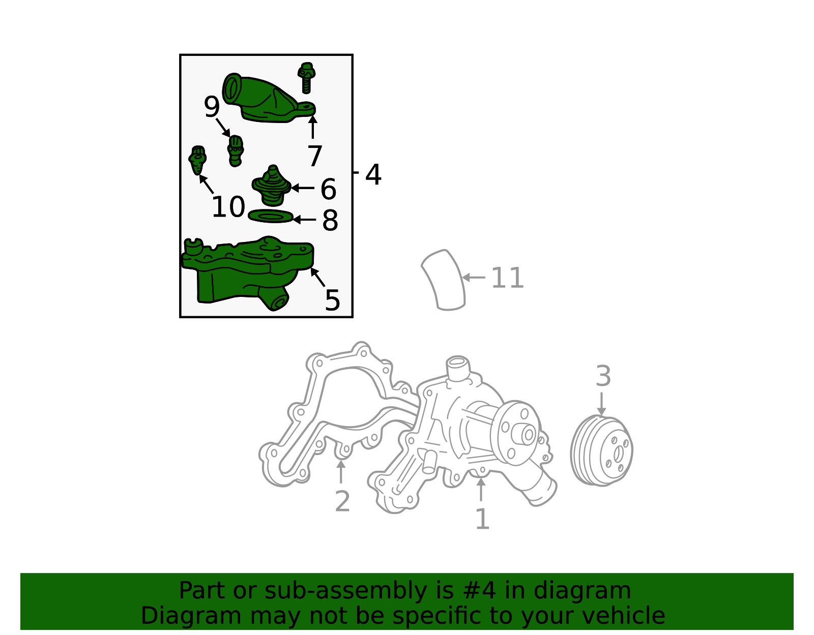 Genuine OEM Ford Part - Engine Coolant Thermostat Kit YU3Z-8A586-AA ...