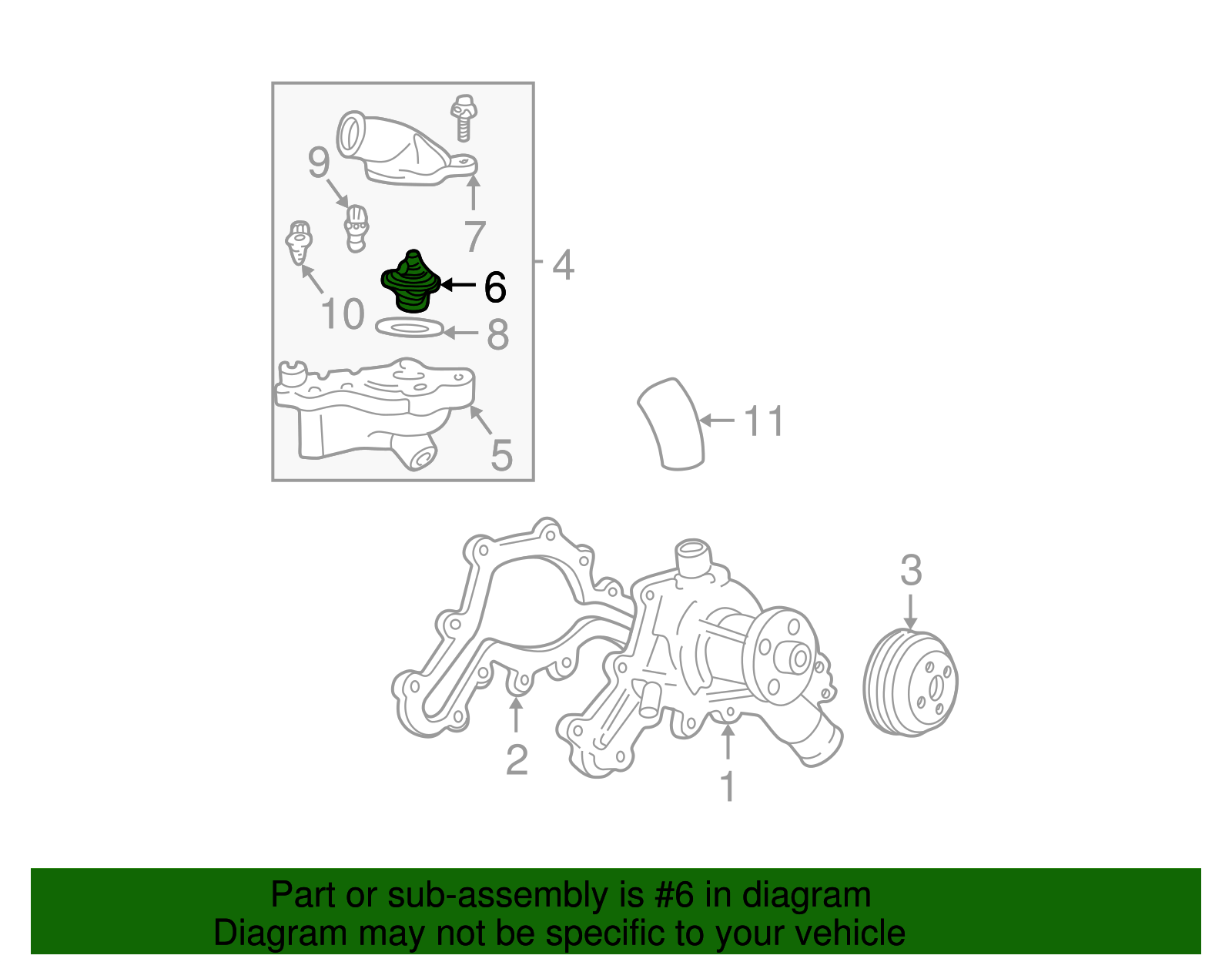 1997-2003 Ford Thermostat YU3Z-8575-AA | Ford OEM Parts Outlet