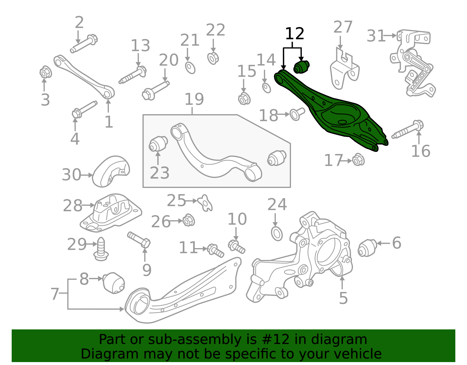 2015-2019 Volkswagen Lower Control Arm 5Q0-505-311-J | VW Direct Auto Parts