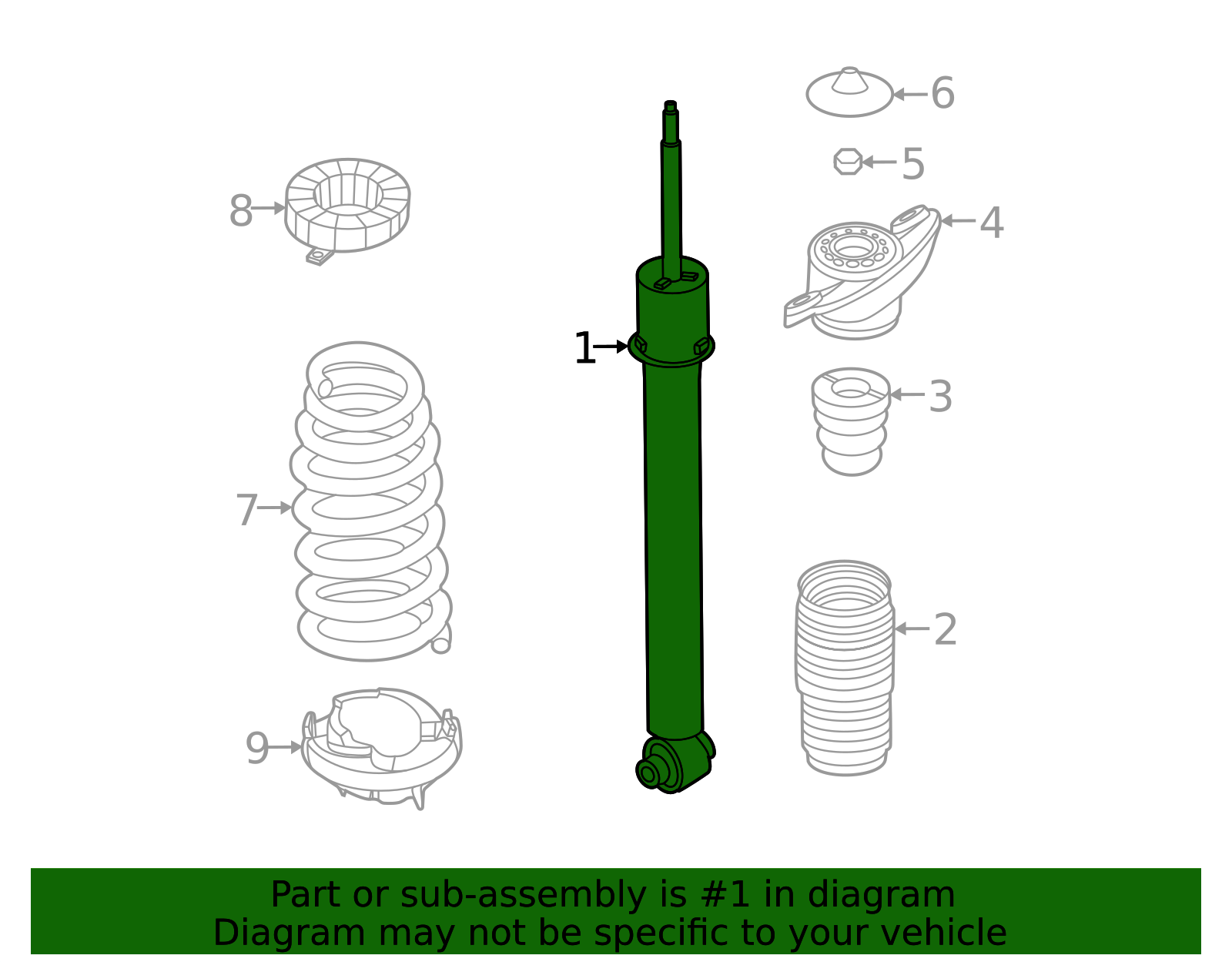 55307-CV500 - Suspension Shock Absorber 2022-2025 Kia EV6 | Kia.Parts Store