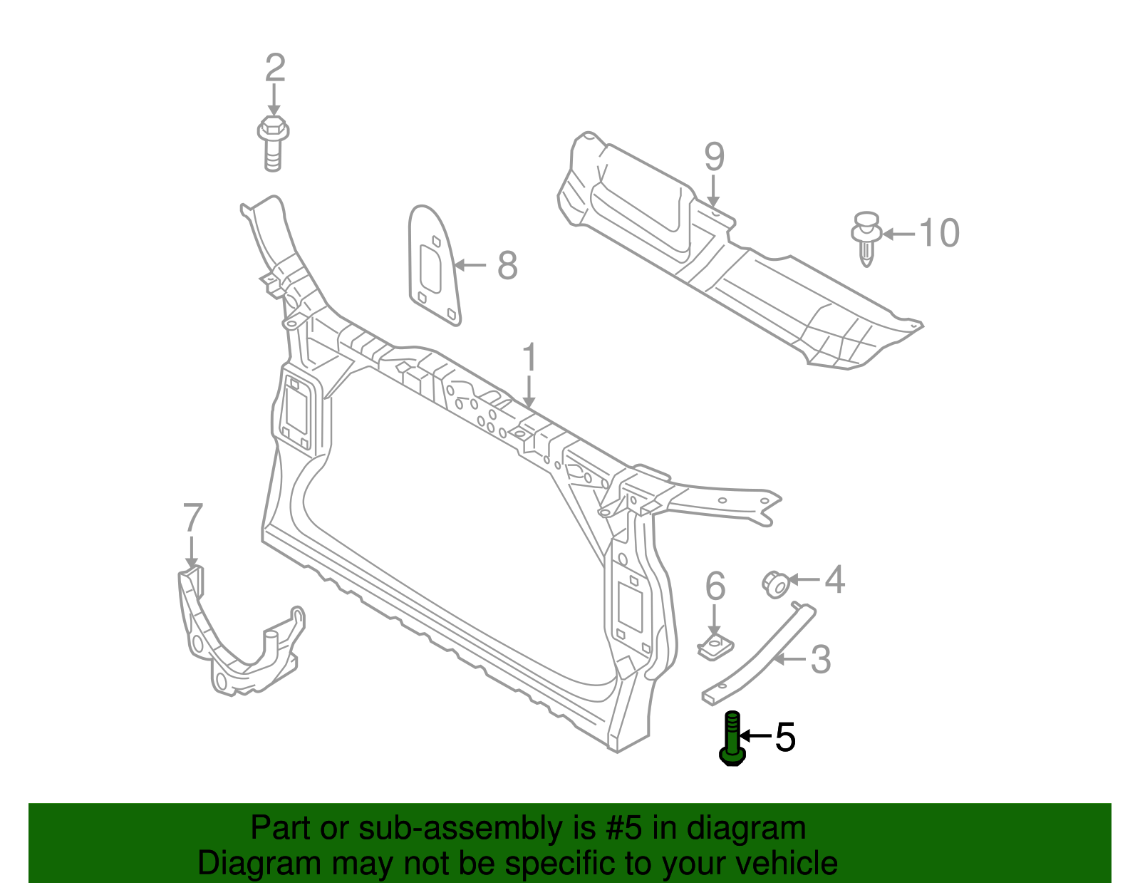 N-105-355-02 - Support Bolt 2002-2025 Audi | Audi OEM Parts