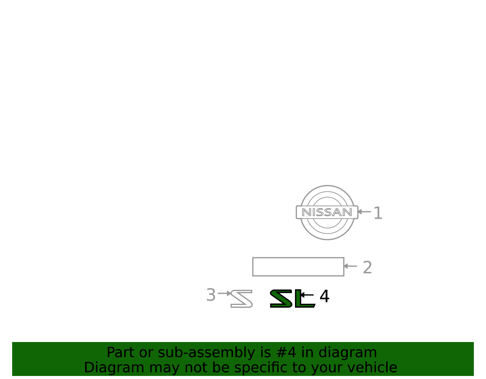 90892-EM30D - Nameplate 2007-2012 Nissan | Official Nissan Parts Store