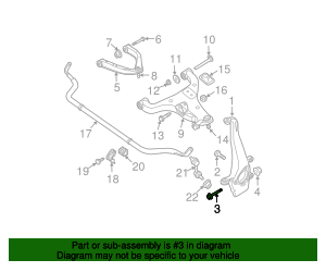 2004-2025 Nissan Knuckle Bolt 40178-7S01A | TascaParts.com