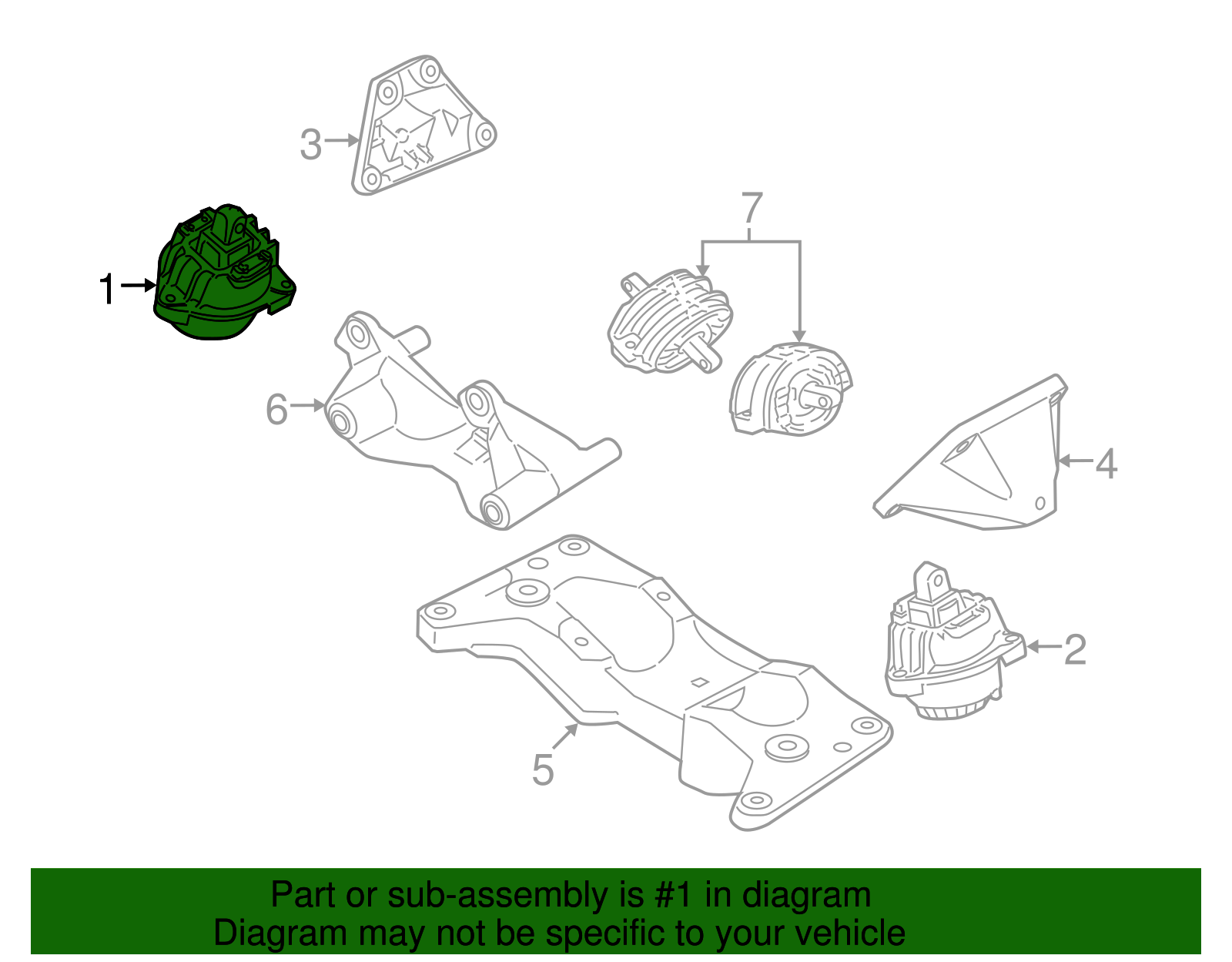 2009-2016 BMW Front Mount 22-11-6-775-906 | BMW OEM Parts