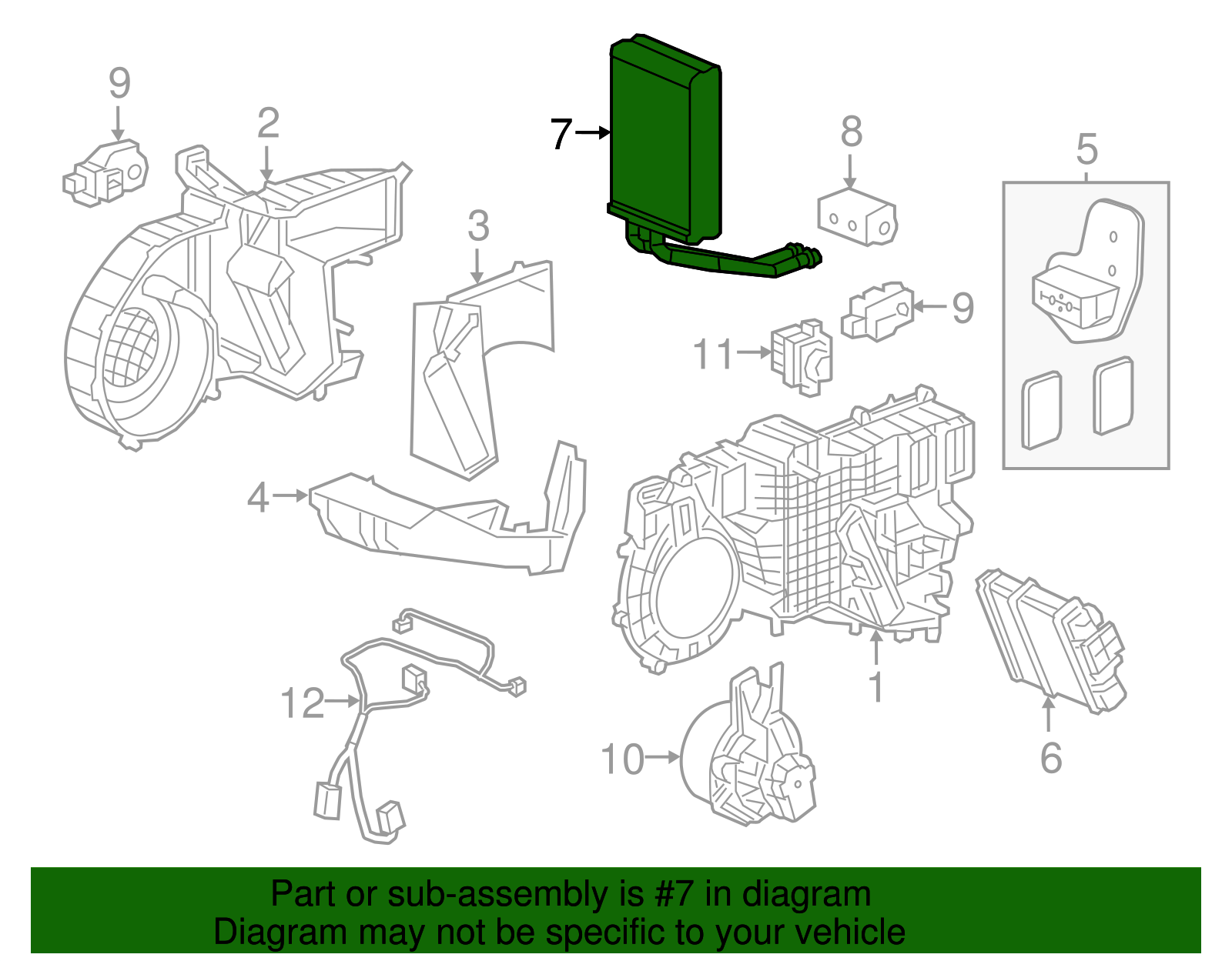 2016-2020 Cadillac CT6 Air Conditioning Evaporator Core Kit with Valves ...