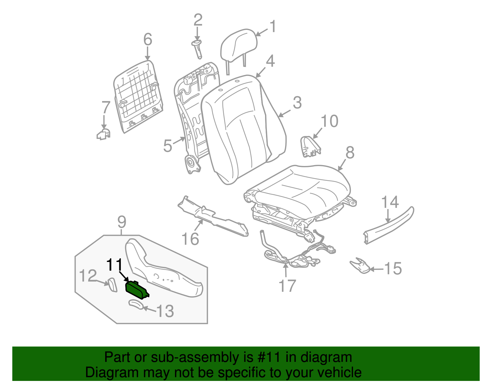 870163LZ0A - Switch Assembly 2007-2017 Infiniti | Infiniti of Orland Park