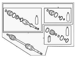 2022-2024 Mitsubishi Outlander Axle Assembly 39100W240P | Mitsubishi ...
