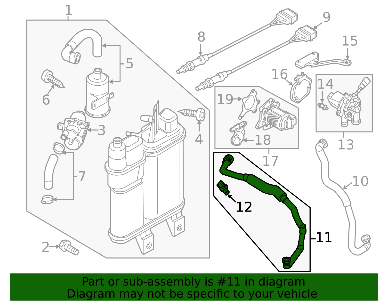 5C0-131-128-E - High-Quality Secondary Air Injection Pump Hose for 2014 ...