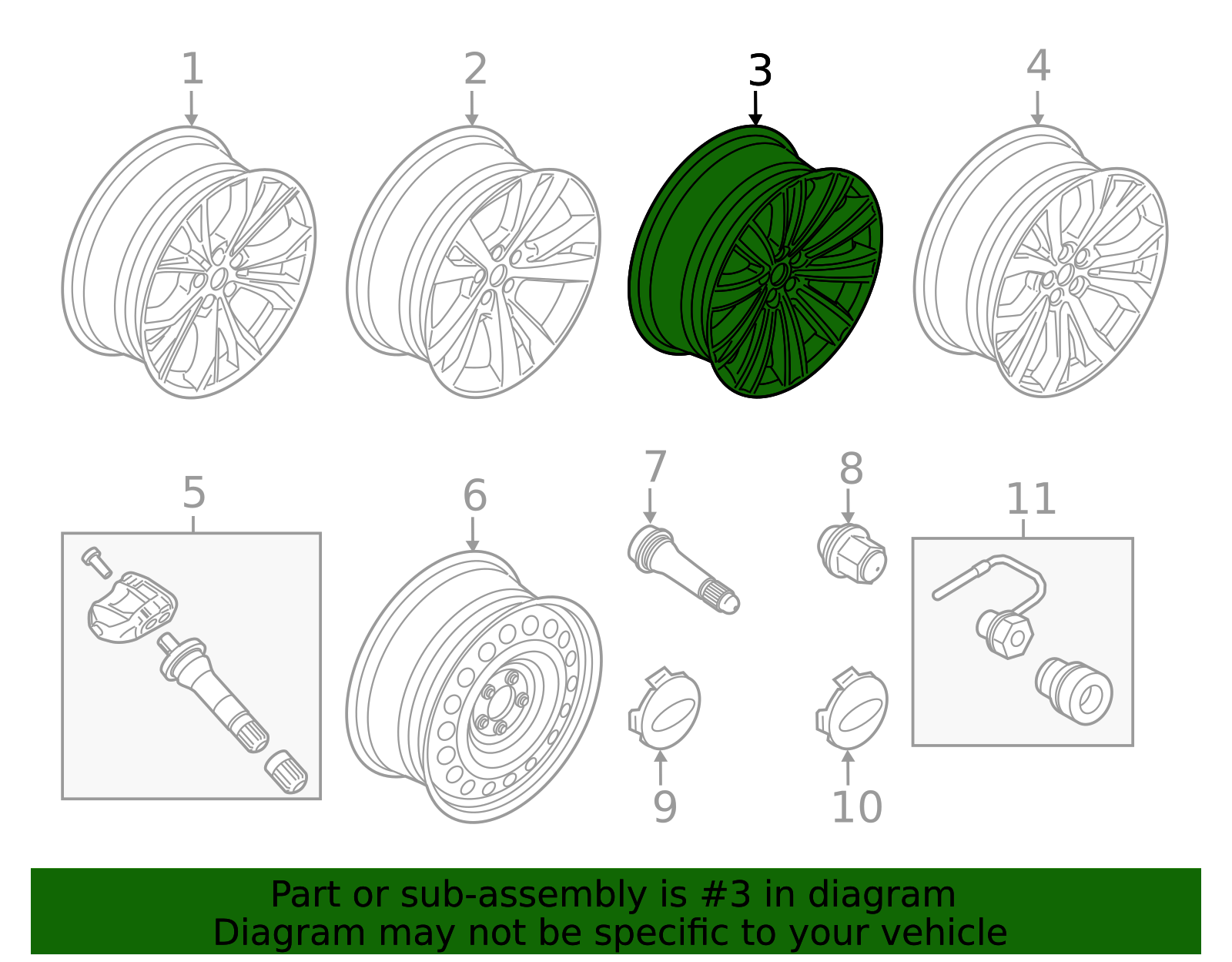 2020-2025 Ford Explorer | Wheel, Alloy | LB5Z-1007-C | Walls' Ford Parts