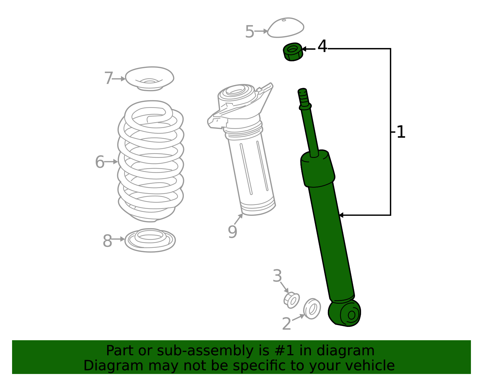 Genuine Toyota Camry Rear Shock Absorber 48530-8Z055 | Frontier Toyota