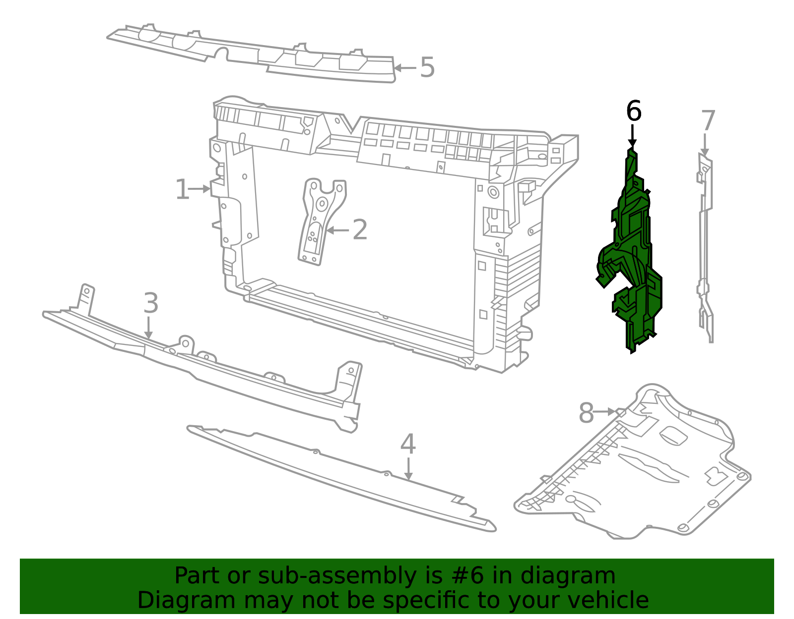 2GJ-121-284-B - 2022-2024 Volkswagen Taos - Air Guide | World VW Parts