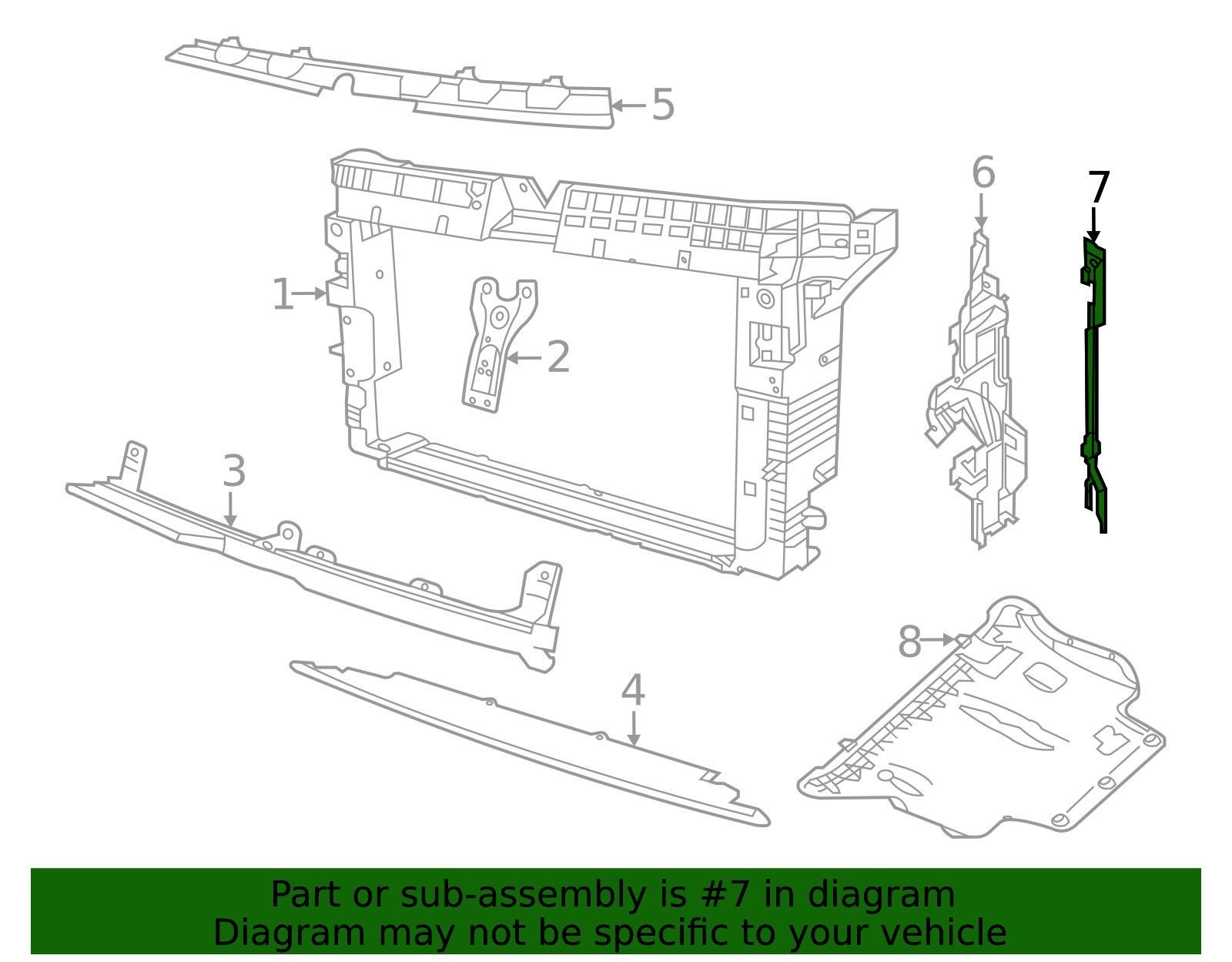 2GJ-121-331 - High-Quality Radiator Support Air Deflector for ...