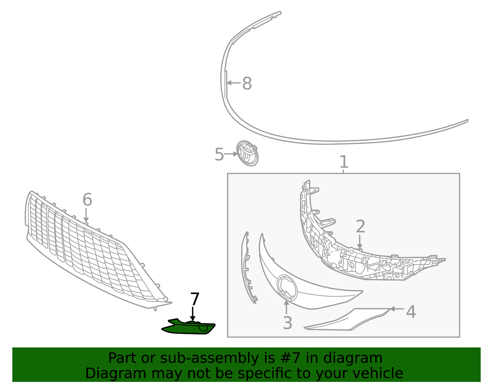 2021-2025 Toyota Sienna Outer Molding 52127-08100 | American Toyota Parts