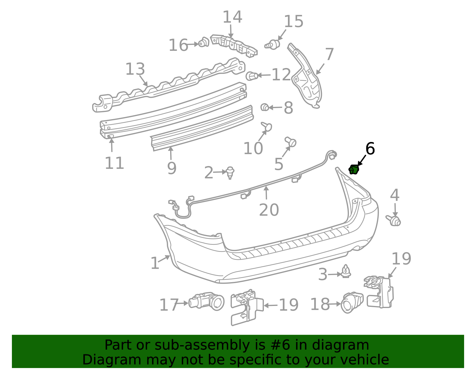 Genuine Official Toyota Side Support part# 52155-AE010 for 2004-2010 ...