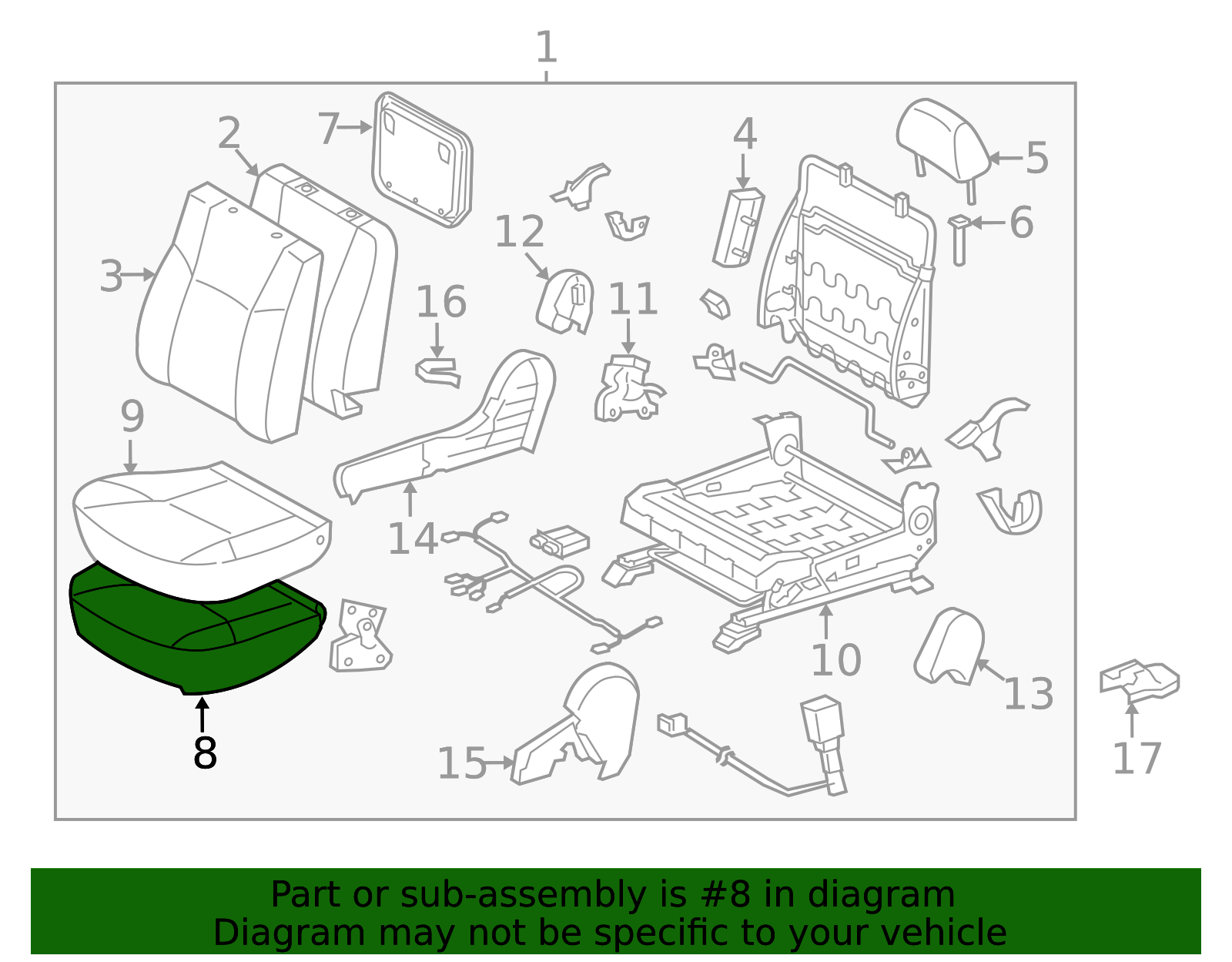 Toyota Seat Cushion Pad - OEM Comfort Foam - Part #71511-AD010 ...