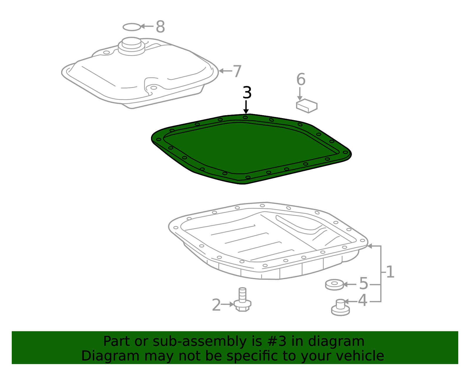 2000-2018 Toyota Gasket, Automatic Transaxle Oil Pan 35168-52020 | OEM ...