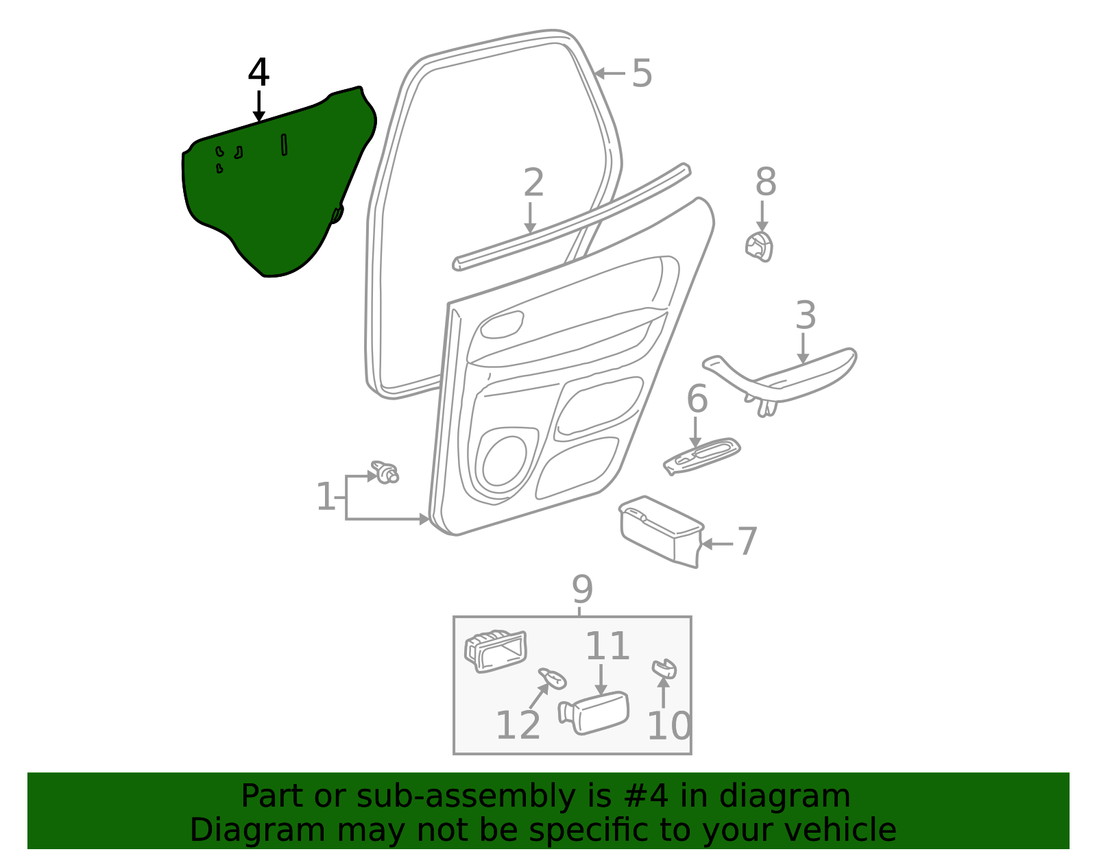 2001-2007 Toyota Sequoia Water Deflector 67806-0C010 | MotorMotor