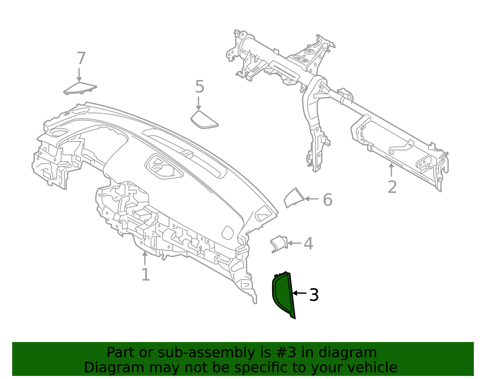 Hyundai Instrument Panel Side Cover - Interior Trim Closure - Part ...