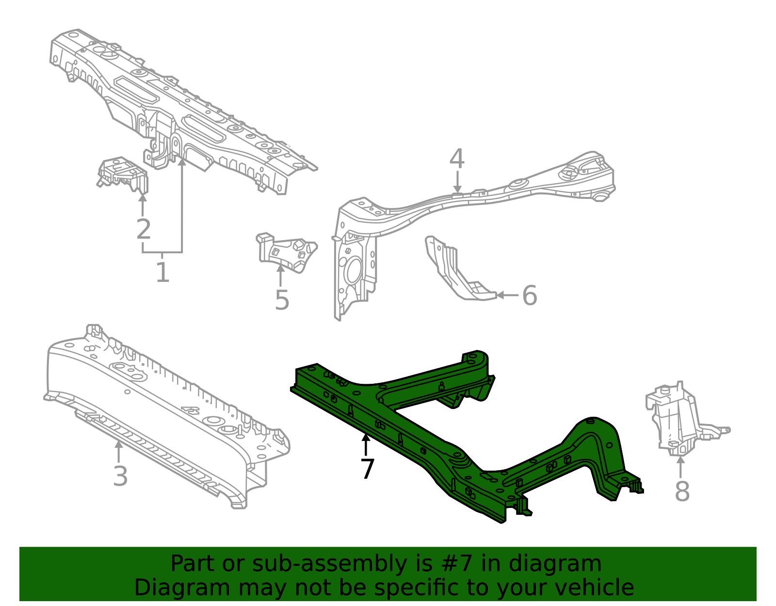 2023-2025 Toyota bZ4X Cross-Member 51025-42010 | MotorMotor