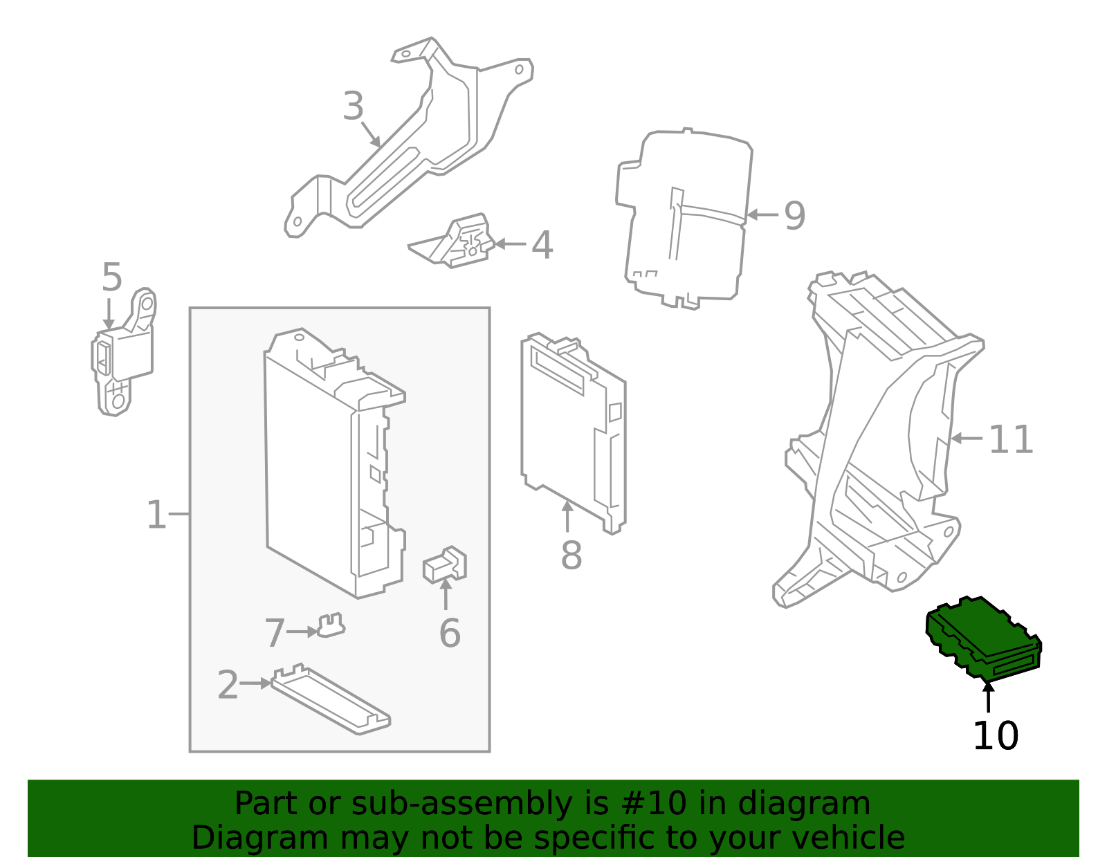 2020-2022 Toyota C-HR Module 89111-10050 | Toyota Parts Center