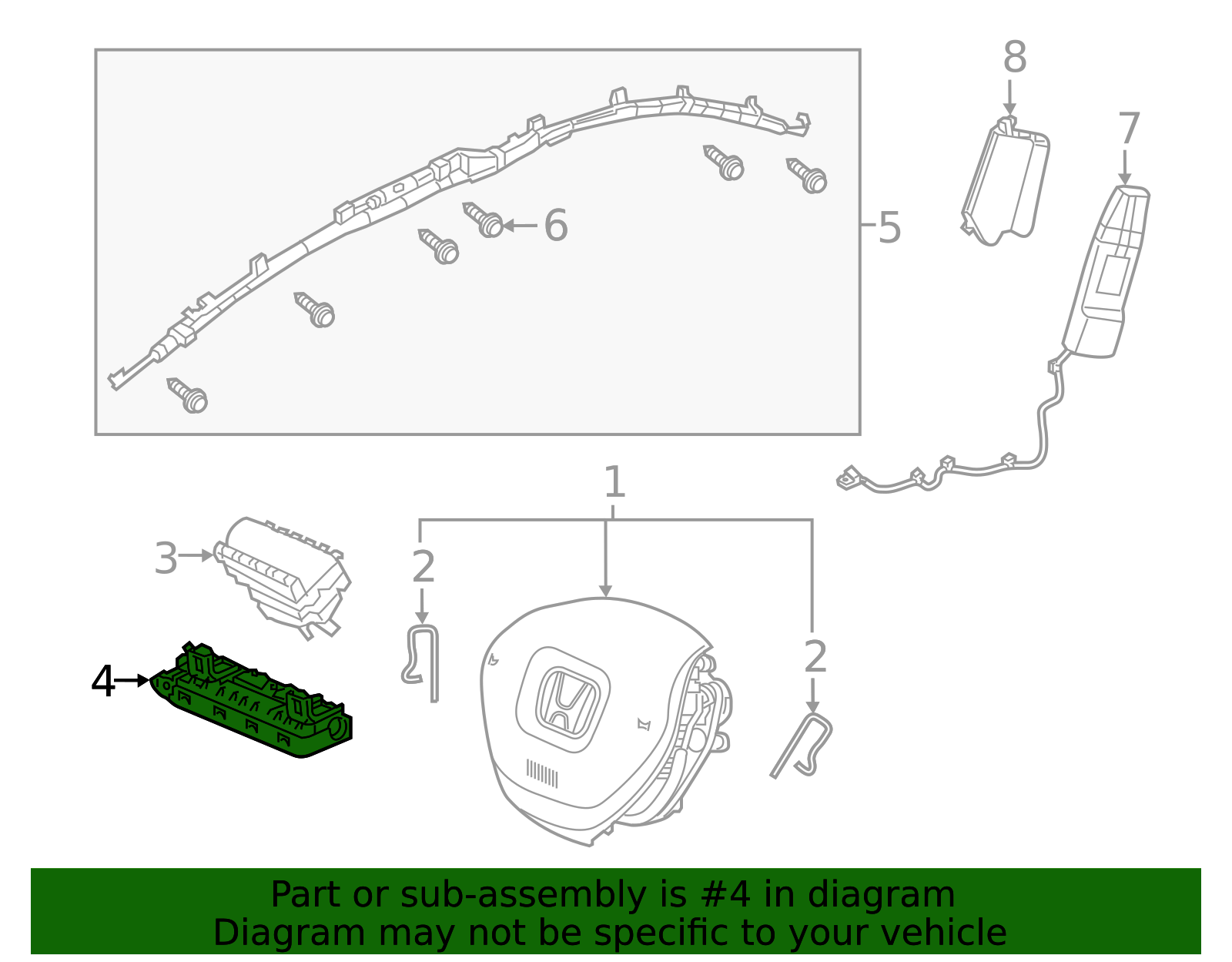 78910-TVA-A81 - Instrument Panel Air Bag 2018-2022 Honda Accord | Honda ...