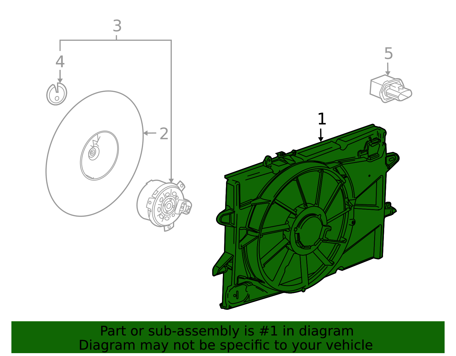 84145767 - High-Quality Engine Coolant Fan Shroud for 2010-2017 GM ...
