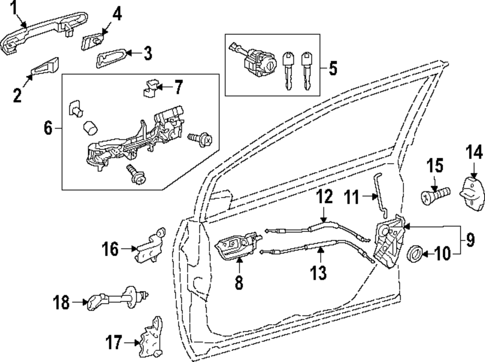 2023-2025 Toyota Lock Assembly 69030-42270 | Toyota Parts Center