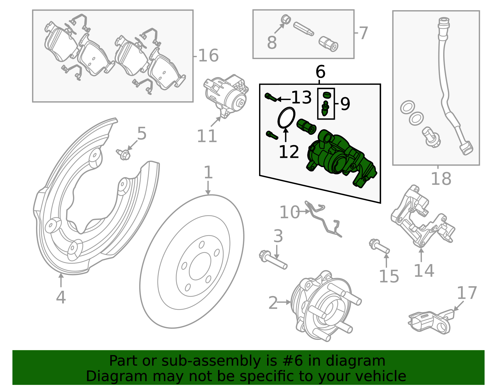 LJ9Z-2386-D - 2021-2024 Ford Mustang Mach-E Disc Brake Caliper ...