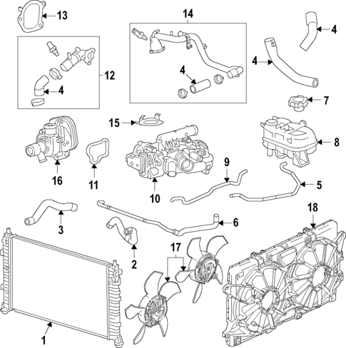 Cooling System for 2021 GMC Sierra 1500 | GM Parts Warehouse