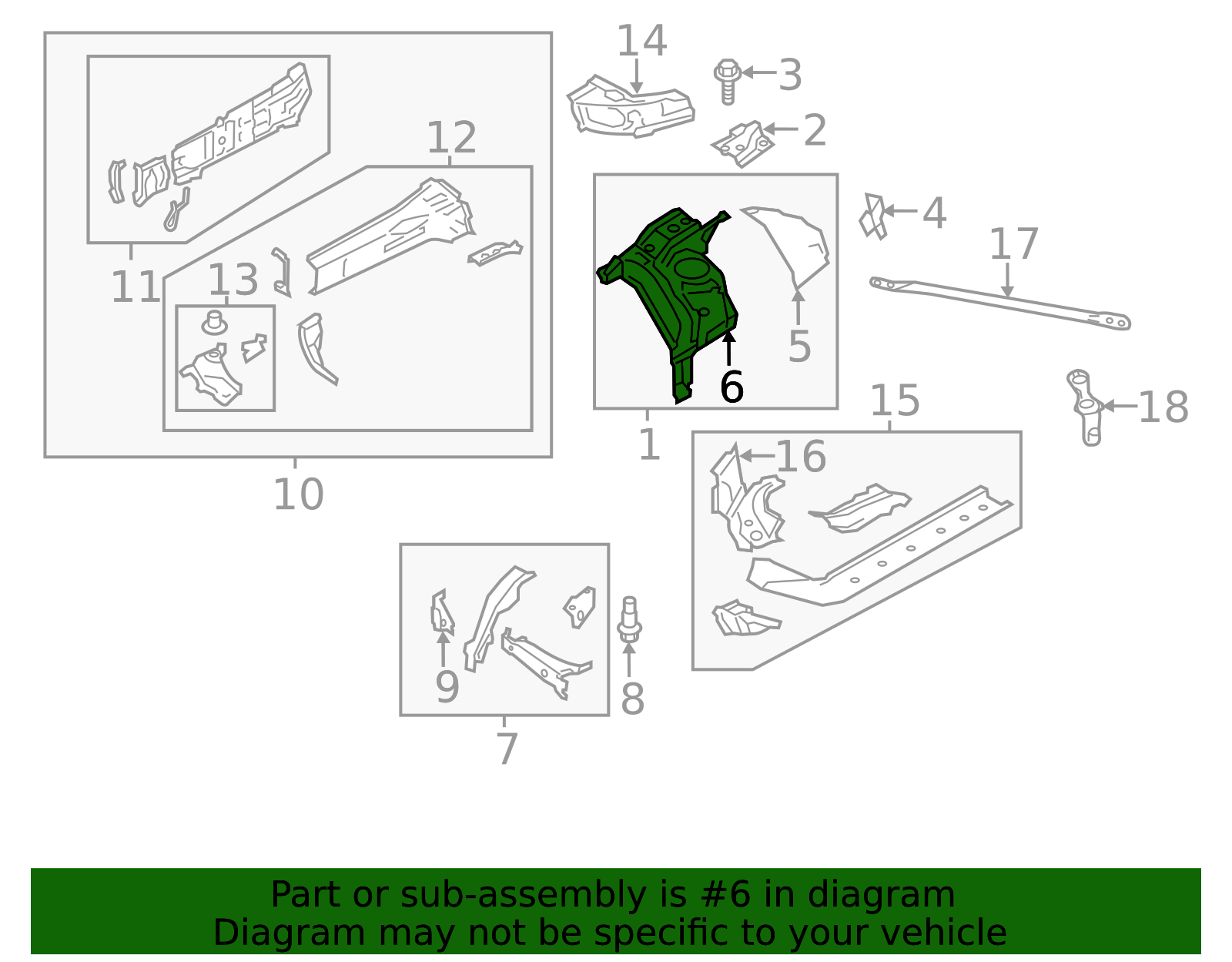 2013-2020 Toyota Apron Panel SU003-01313 | MotorMotor