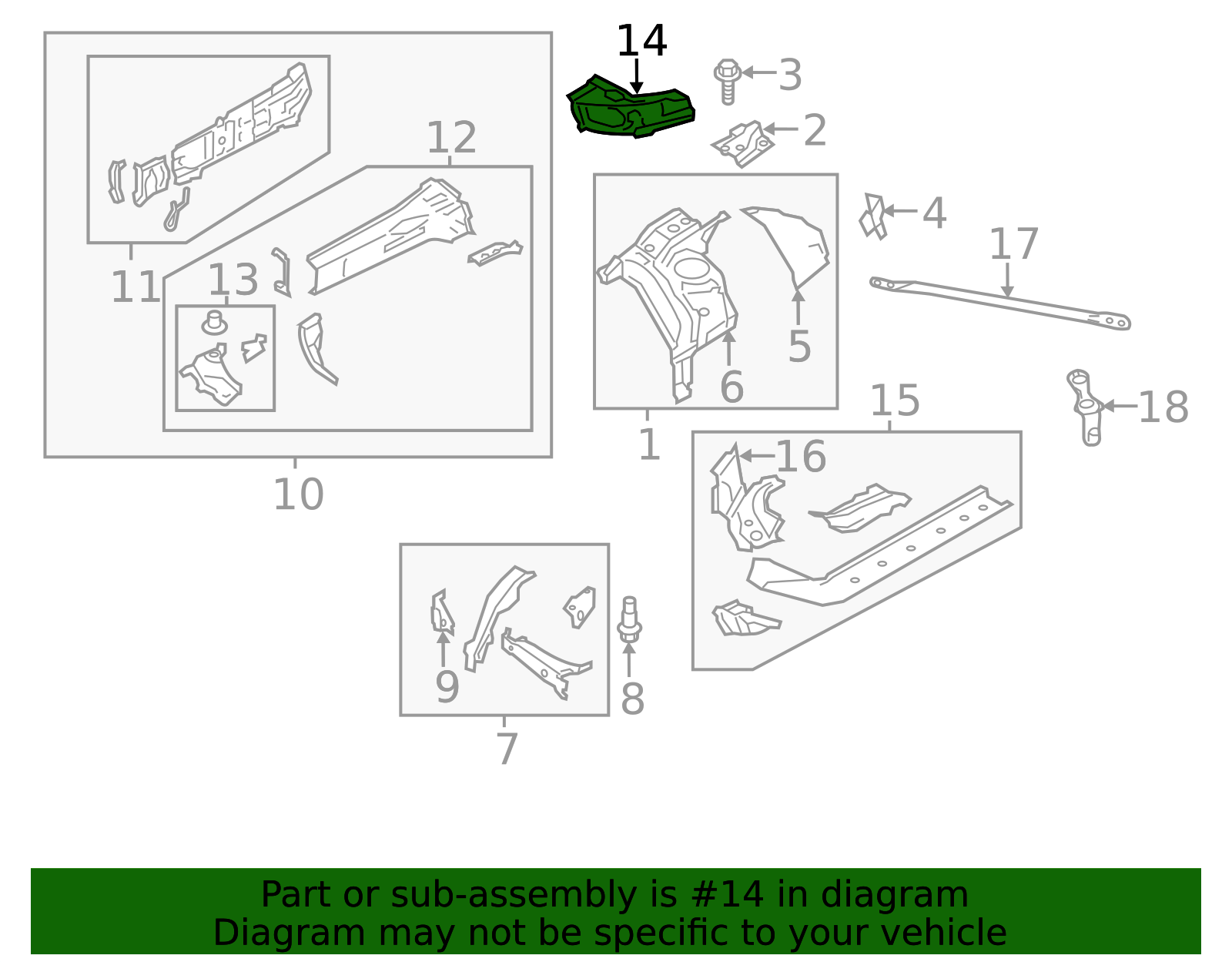 2013-2020 Toyota Reinforcement SU003-01305 | MotorMotor