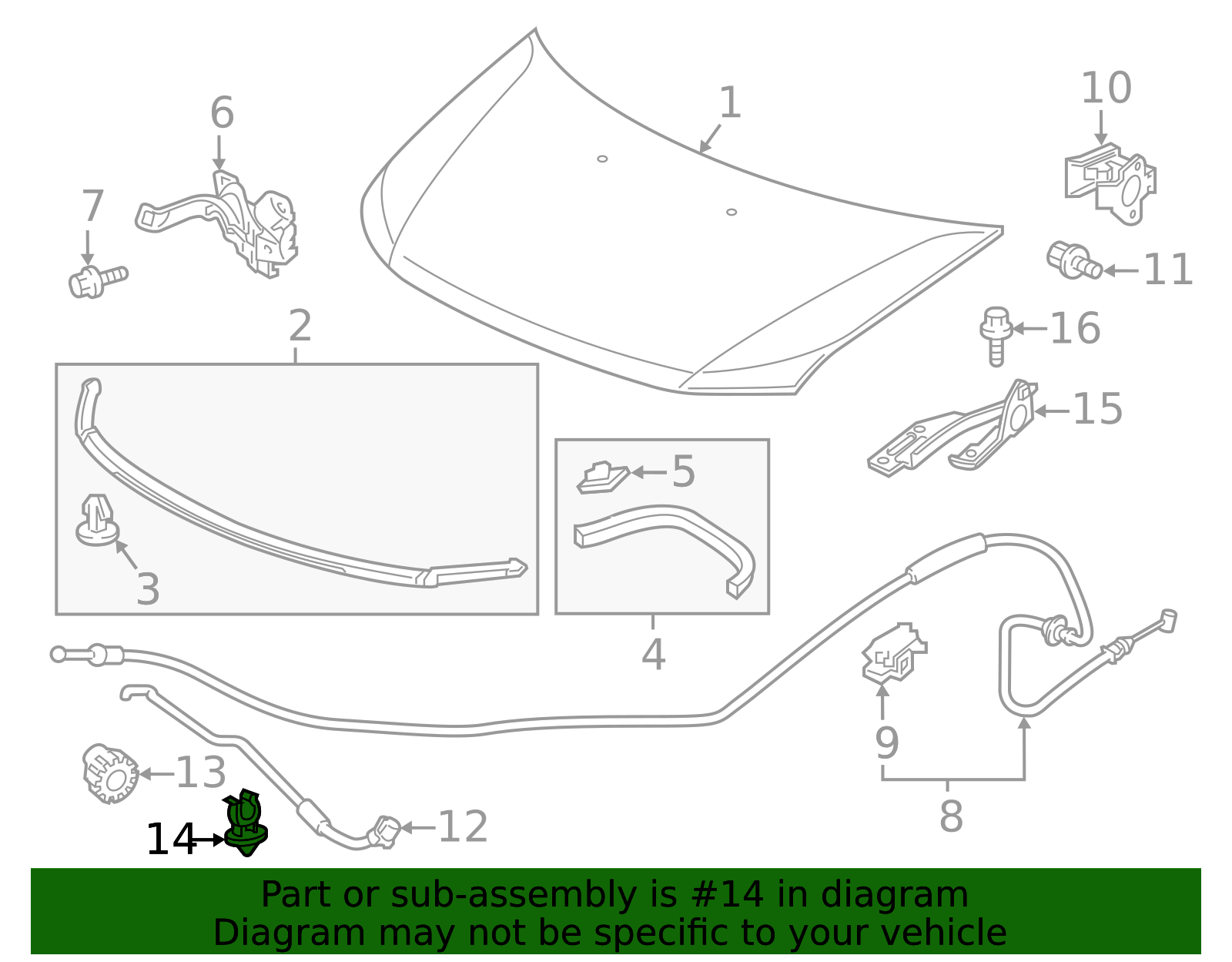 90672-SNA-A01 - 2006-2025 Honda - Holder Rod | Genuine Honda Parts