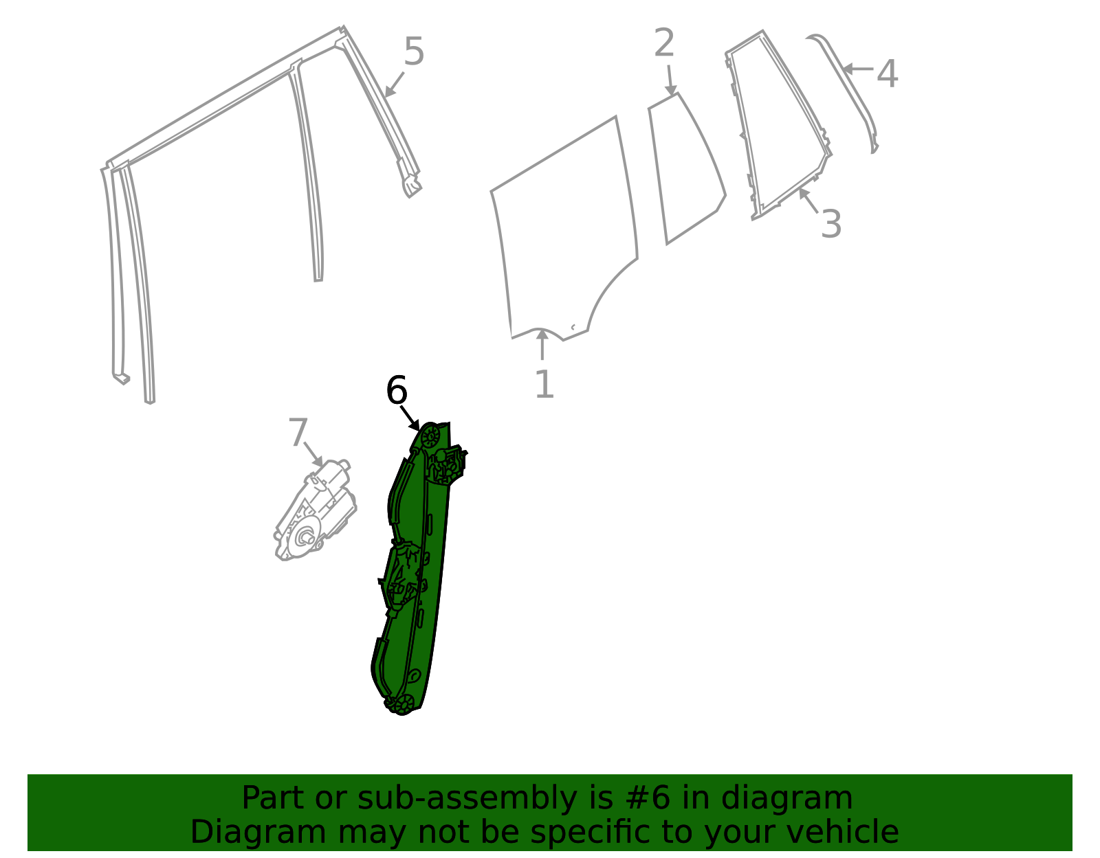51353448251 - 2004-2010 BMW X3 Window Regulator (51-35-3-448-251) | BMW ...