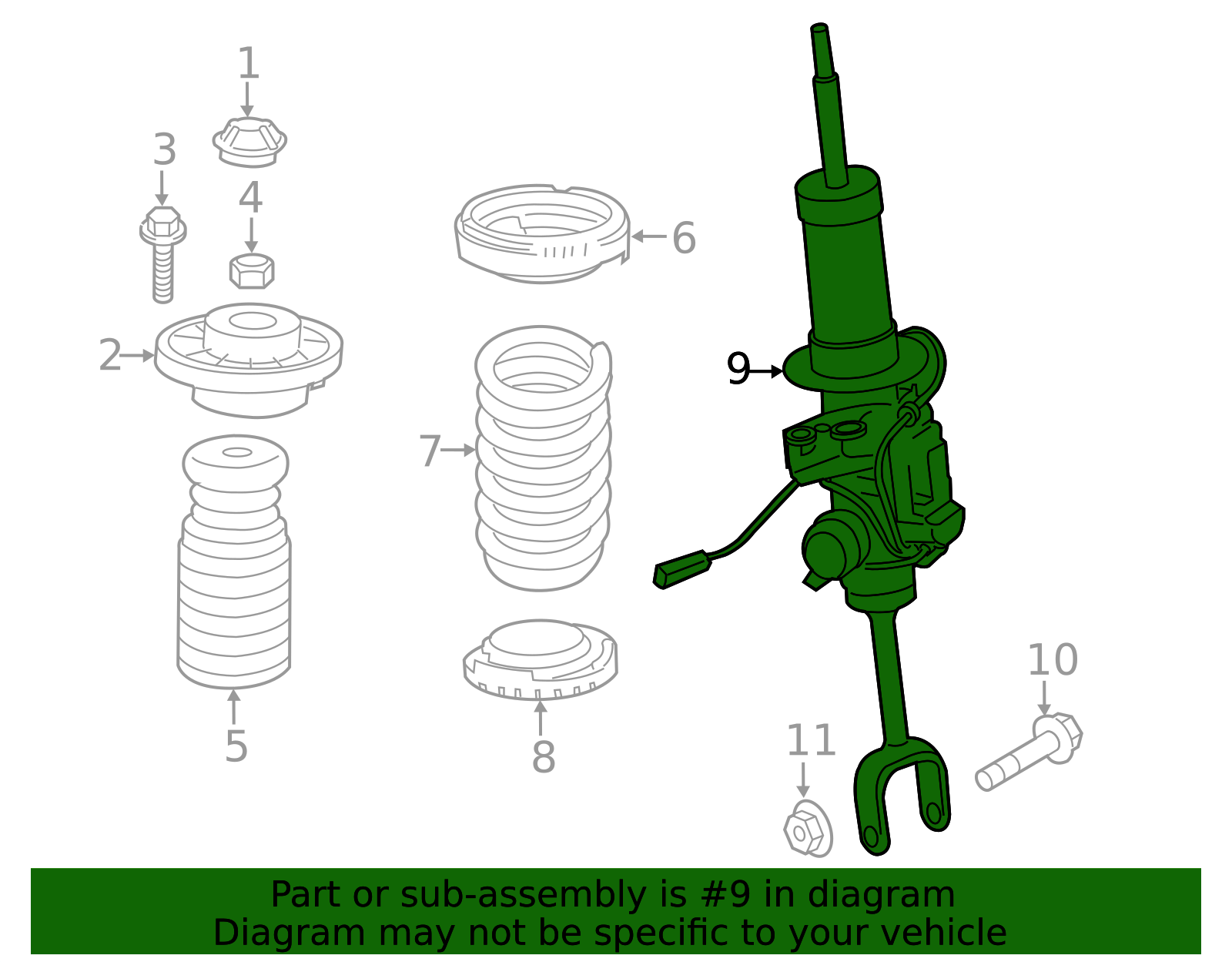 37-11-6-863-115 - Strut BMW OEM Parts
